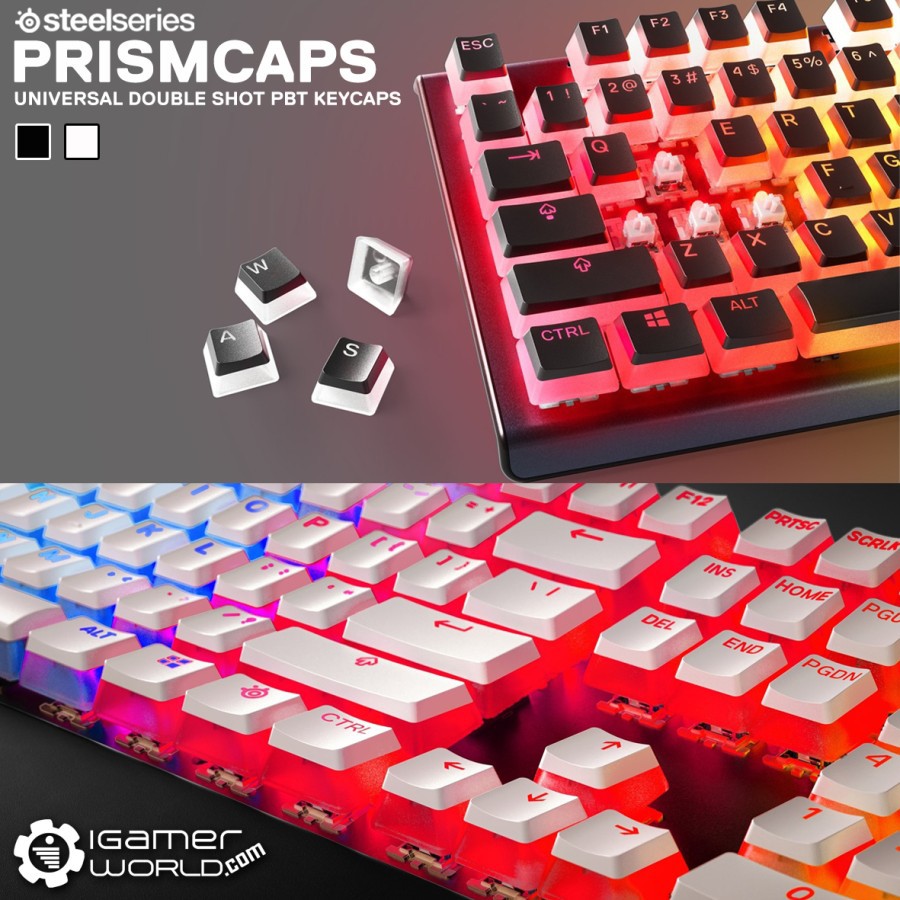 Jual Steelseries PRISMCAPS Universal Double Shot PBT Keycaps for ...