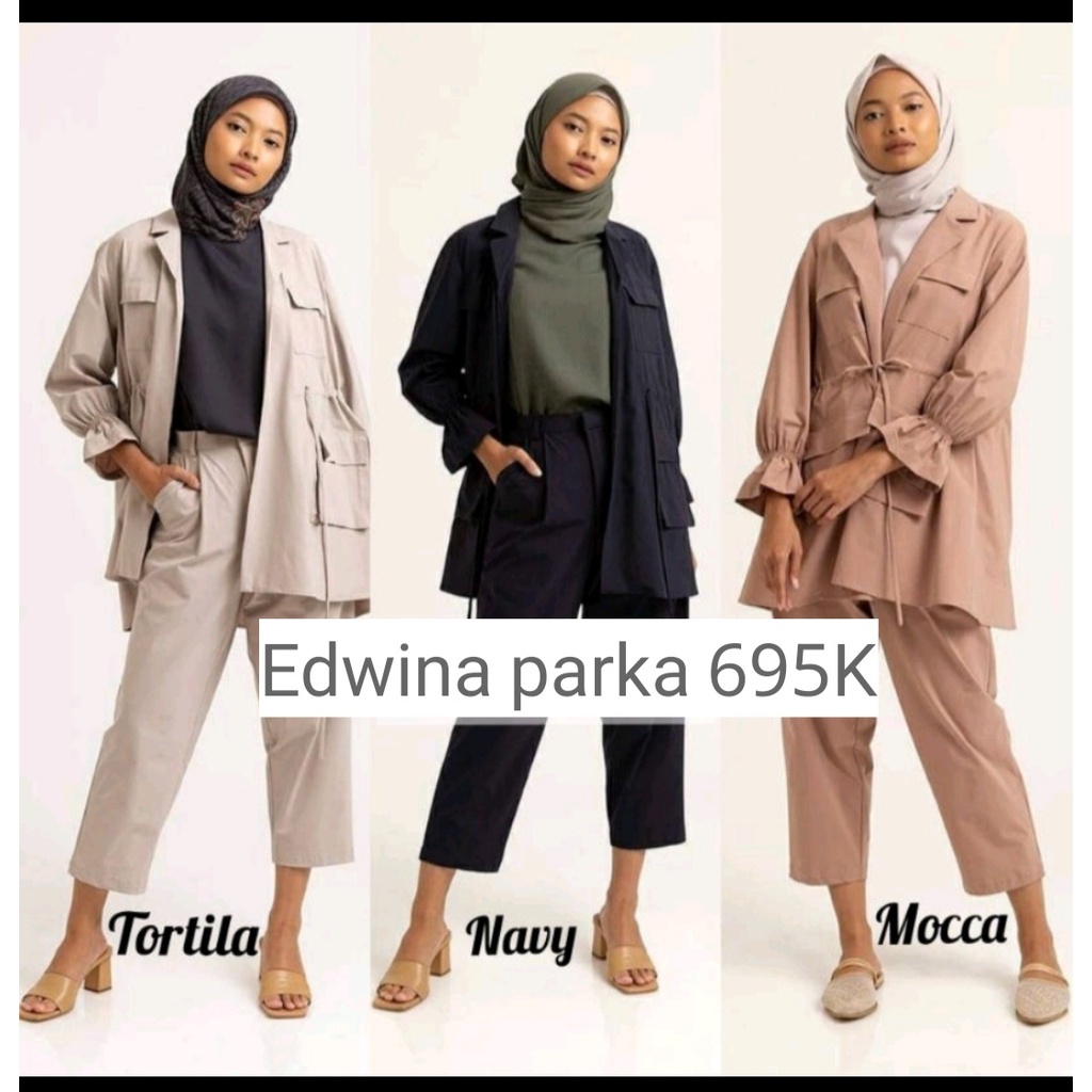 Jual EDWINA PARKA Kami. Basic [ Outer ] | Shopee Indonesia