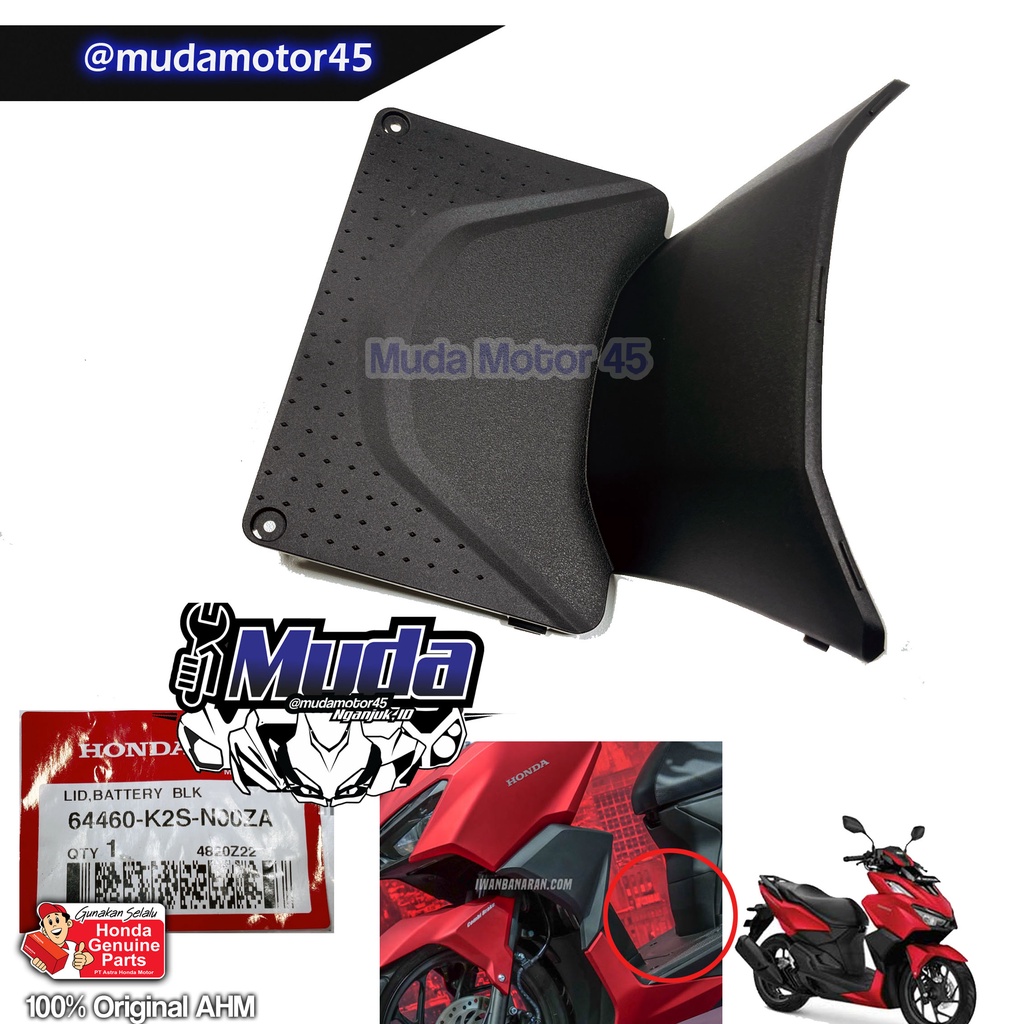 Jual LID BATTERY VARIO 160 64460-K2S-N00ZA TUTUP AKI COVER KAP DEK LANTAI PIJAKAN KAKI ORIGINAL ...
