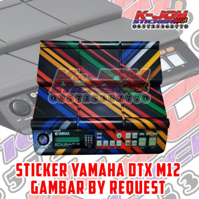 Jual STICKER KENDANG/DRUM ELEKTRIK YAMAHA DTX M12 | Shopee Indonesia