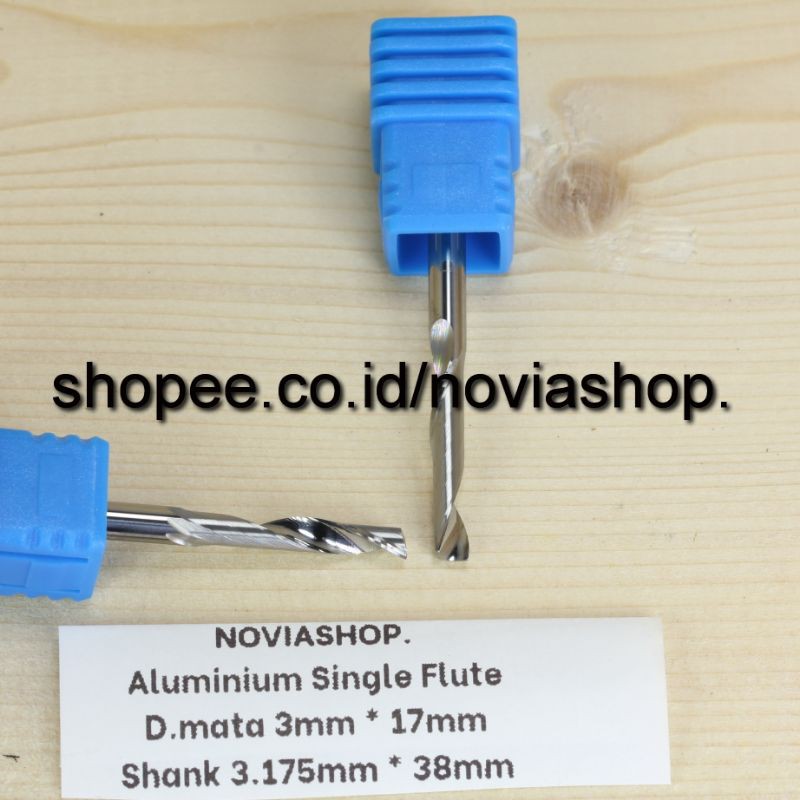 Jual Mata router CNC 3mm x 17 Aluminium Single Flute | Shopee Indonesia