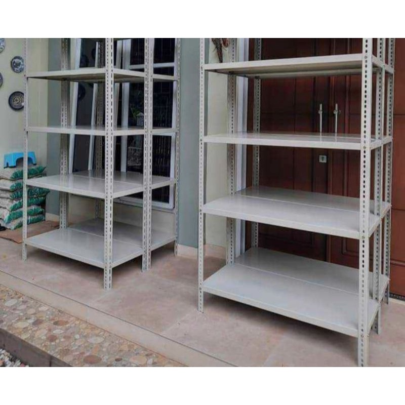 Jual rak besi 120x50x200 4 susun / rak gudang / rak arsip / rak siku ...