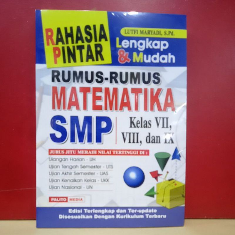 Jual BUKU RUMUS-RUMUS MATEMATIKA SMP KELAS 7,8,9 | Shopee Indonesia