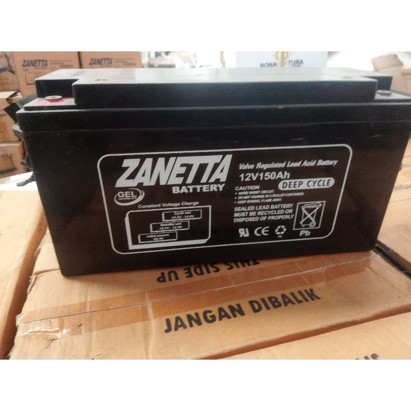 Jual Baterai VRLA Gel 12V 150AH Zanetta | Shopee Indonesia