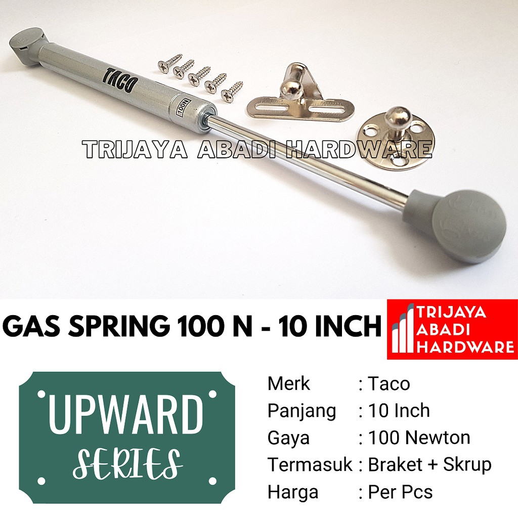 Jual Gas Spring 100N - 10inch TGS 100 N Hidrolik Pintu Kabinet Taco ...