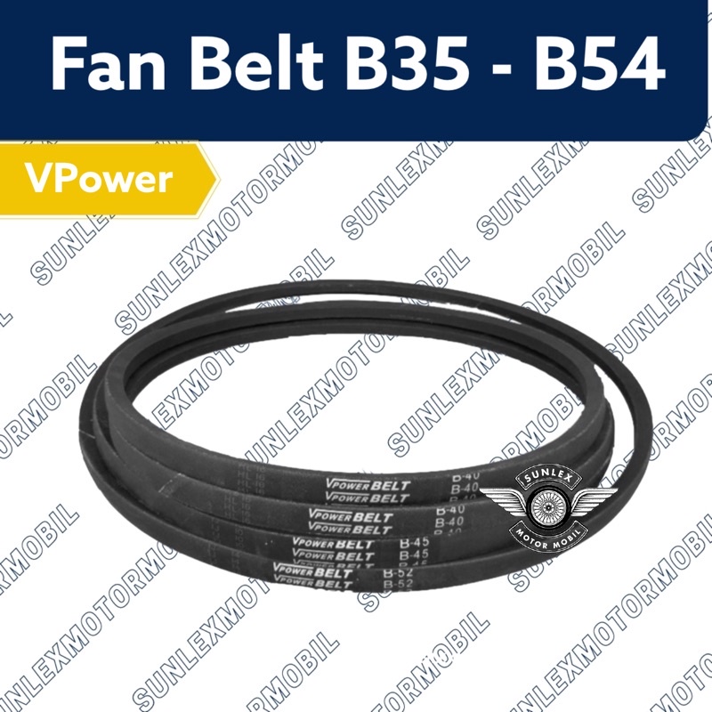 Jual FAN BELT VBELT TALI KIPAS TIPE B VPOWER BANDO B35 B36 B37 B38 B39 B40 B41 B42 B45 B50 B52 ...