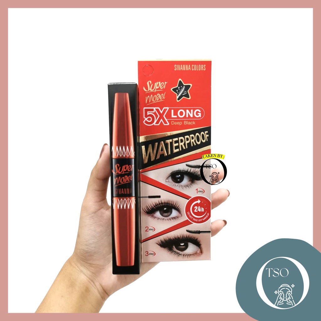 Jual SIVANNA COLORS SUPER MODEL MASCARA 5X LONG | Shopee Indonesia