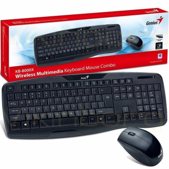 Jual Keyboard Genius KB 8000X / Keyboard & Mouse Wireless | Shopee ...