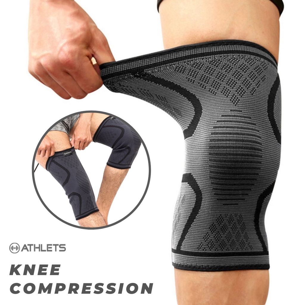 Jual ATHLETS Knee Compression Pad Sleeve | Knee Support Brace | Deker ...