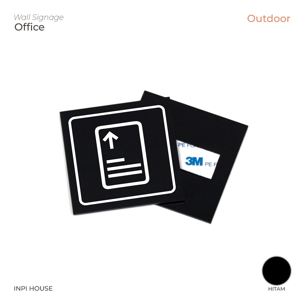 Jual sign board kantor - pass access - akses kartu - acrylic signage ...