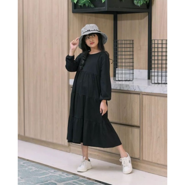 Jual Middi Dress anak tunik anak perempuan kemeja anak perempuan usia 5 ...