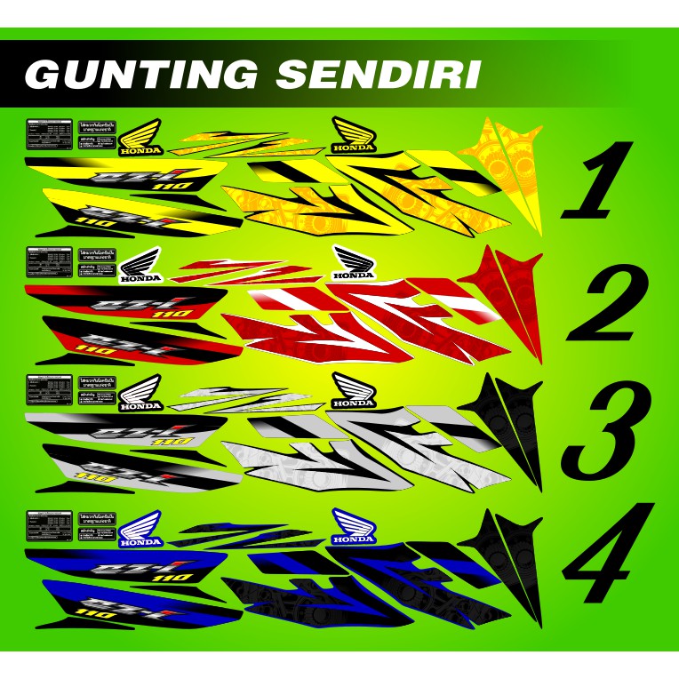 Jual Stiker Motor Honda Blade 110 Old Model CZi Thailand | Shopee Indonesia