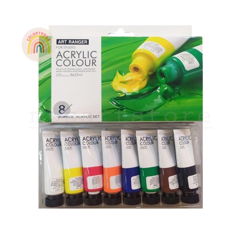 Jual Art Rangers Acrylic Paint Basic Color Set 8x22ML Cat Akrilik ...