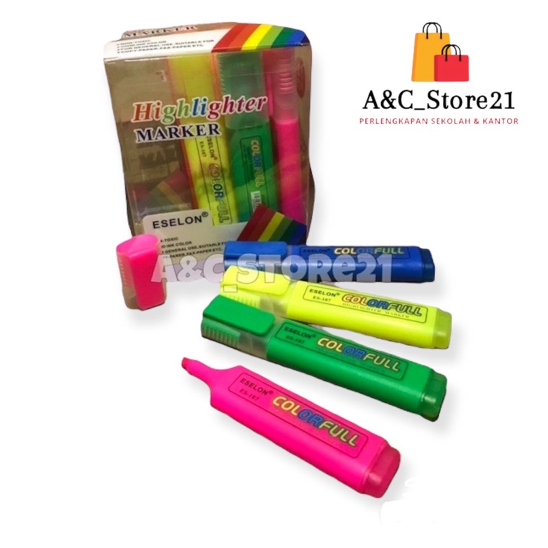 Jual STABILO / HIGHLIGHTER PEN SATU PAK ISI 12 PCS | Shopee Indonesia