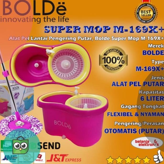 Jual Harga Spesial Bolde Super Mop M-169X Alat Pel Pembersih Lantai ...