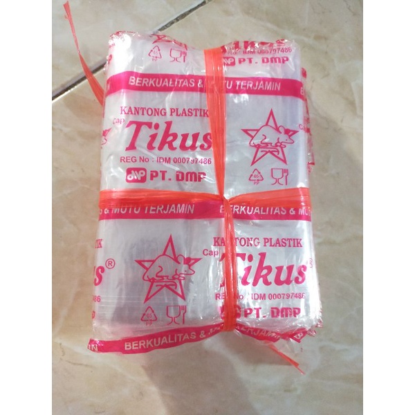 Jual plastik cap tikus ukuran 1/2 kg bening | Shopee Indonesia