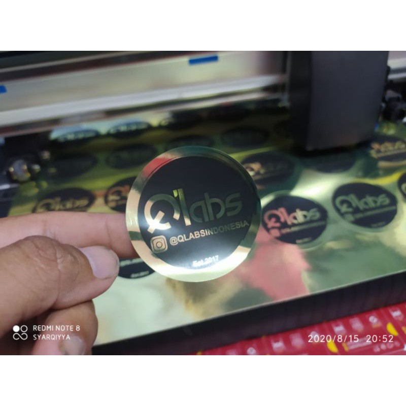 Jual CETAK STIKER GOLD EMAS / PRINT LABEL KEMASAN / STICKER EMAS ...