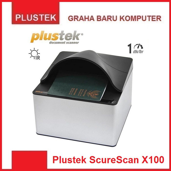 Jual Plustek SecureScan X100 Scanner Passport Infra Red | Shopee Indonesia