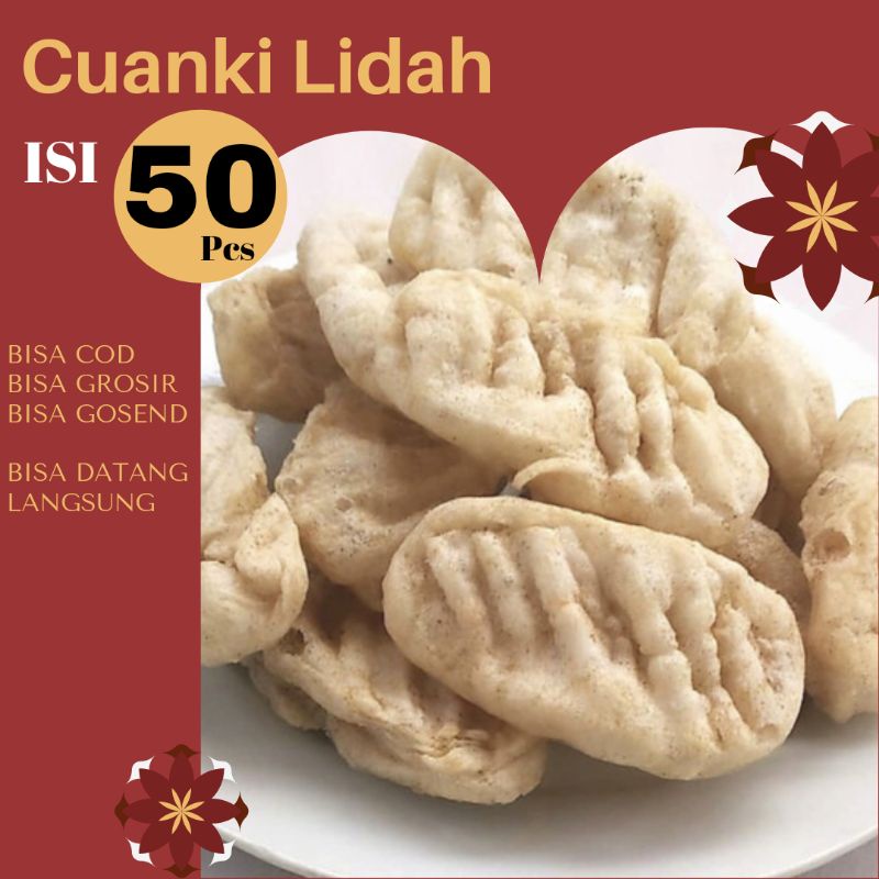 Jual BISA COD - Cuanki Lidah isi 50 pcs - Cuankie - toping seblak ...