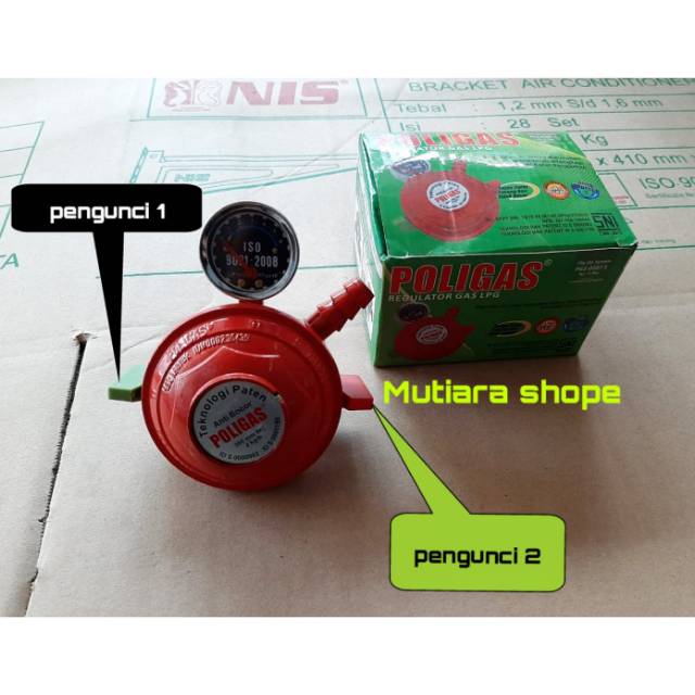 Jual Regulator gas poligas 2 pengunci | Shopee Indonesia