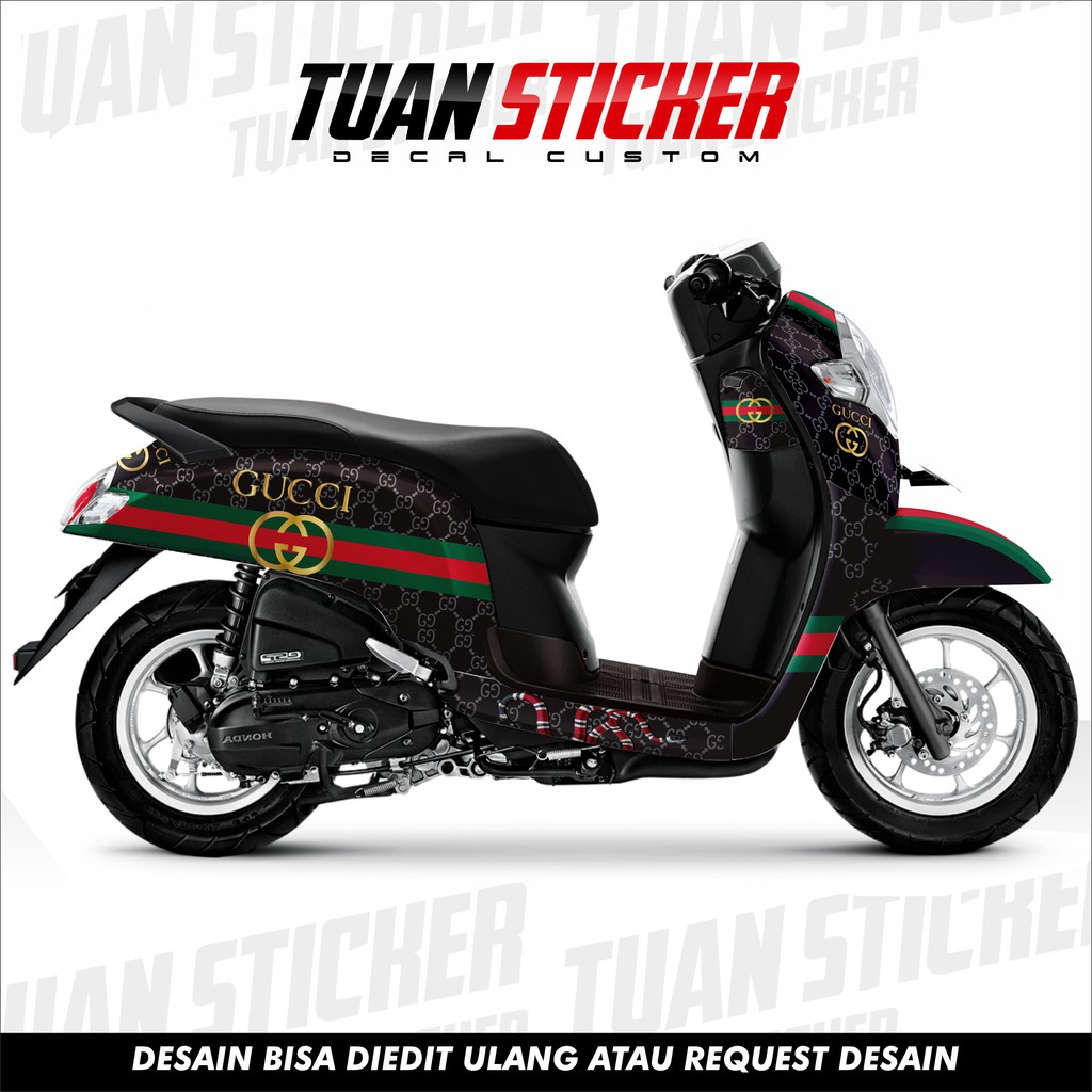 Jual Sticker Striping Decal Scoopy New, decal scoopy, cetak striping ...