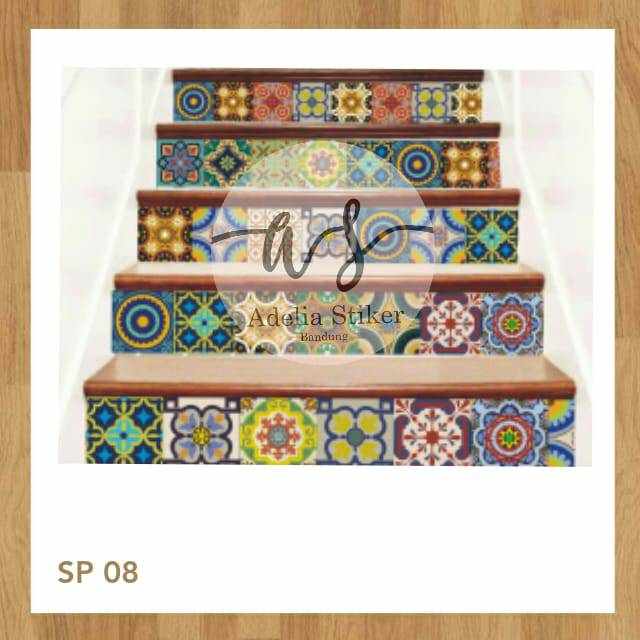 Jual Stiker Tangga / Stiker Tegel / Stiker Vinyl 20x100cm 5pcs (SP 08 ...