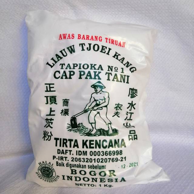 Jual Tepung Tapioka Cap Pak Tani LIAUW TJOEI KANG kemasan 1kg | Shopee ...