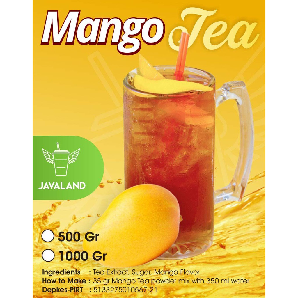 Jual Javaland Bubuk Minuman Rasa Mango Tea / Teh Mangga 1Kg - Regular ...