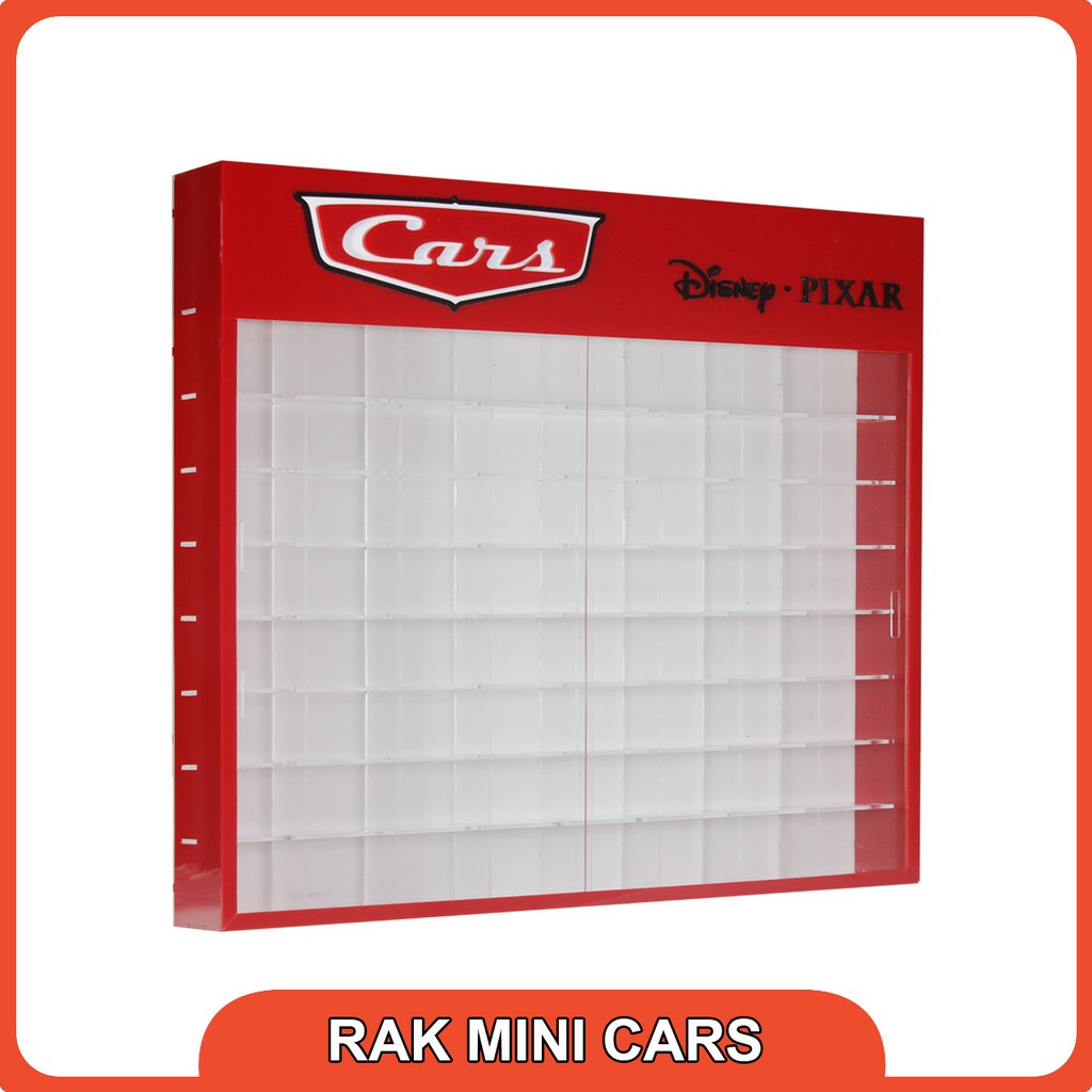 Jual Rak Akrilik Diecast Mattel Disney CARS 3 Mini Racers 64 Slot ...