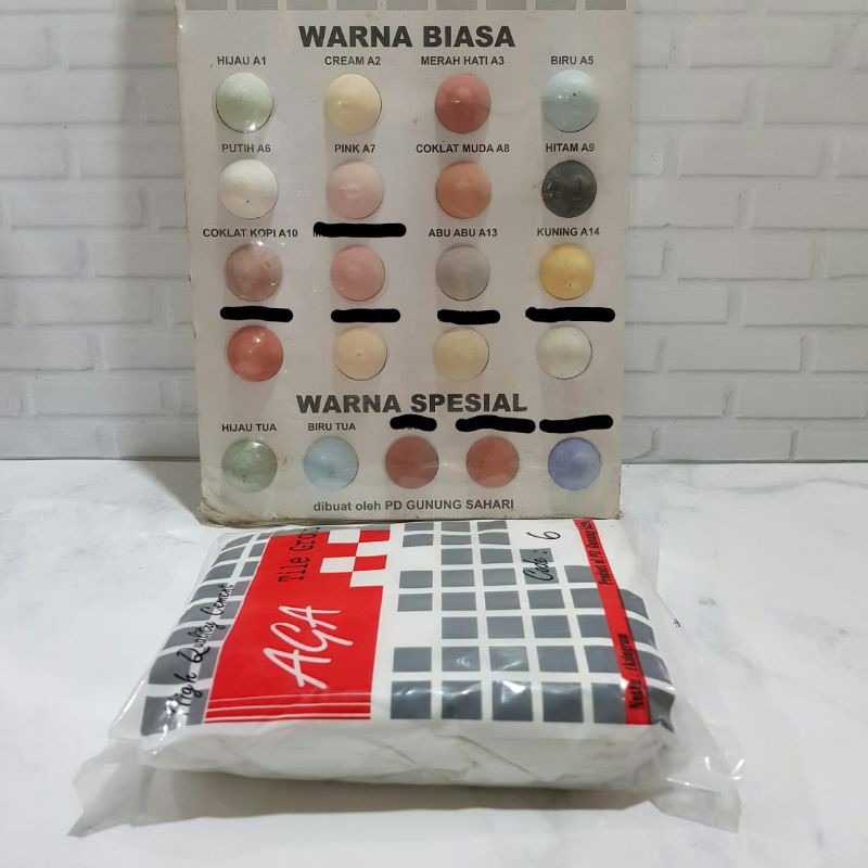 Jual SEMEN PENGISI CELAH NAT KERAMIK 1 KG OKER LANTAI TILE GROUT WARNA ...