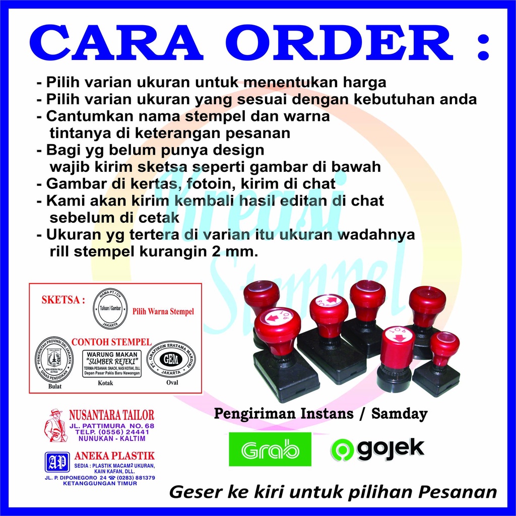 Jual {PROMO TERMURAH} Stempel Custom, Stempel Logo, Stempel lunas ...