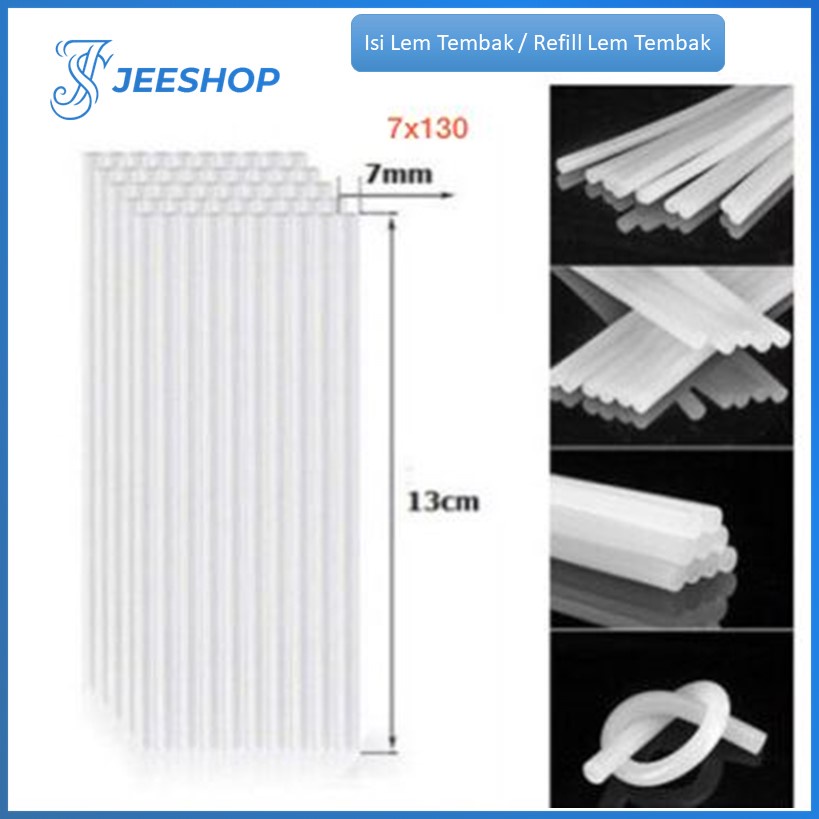 Jual Isi Ulang Lem Tembak Refill Lem Lilin Tembak Transparan Glue Gun ...