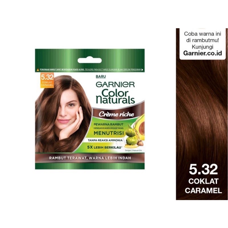 Jual Garnier Color Naturals Express Hair Color - 5.3 Coklat Caramel ...
