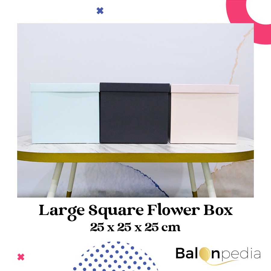 Jual Large Square Flower Box (Kotak Bunga Persegi Besar) | Shopee Indonesia