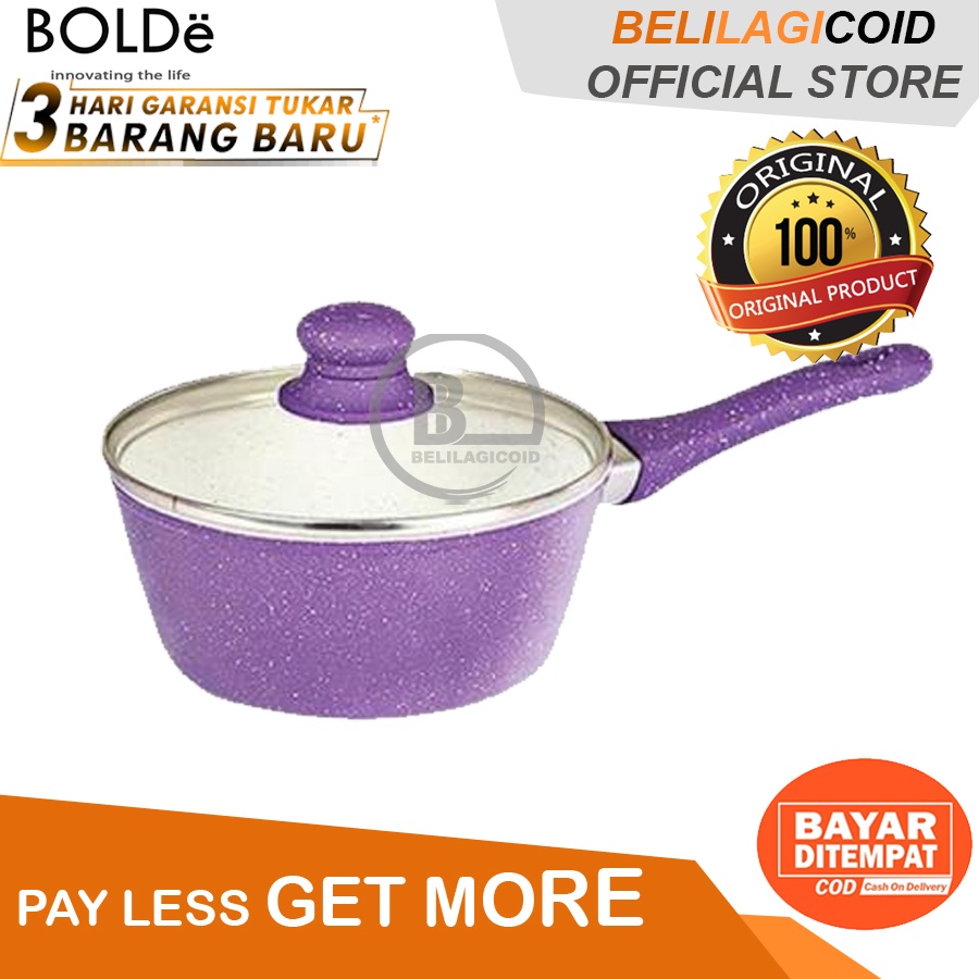 Jual Bolde Sauce PAN 18 cm + glass lid, Granite Purple Series | Shopee ...