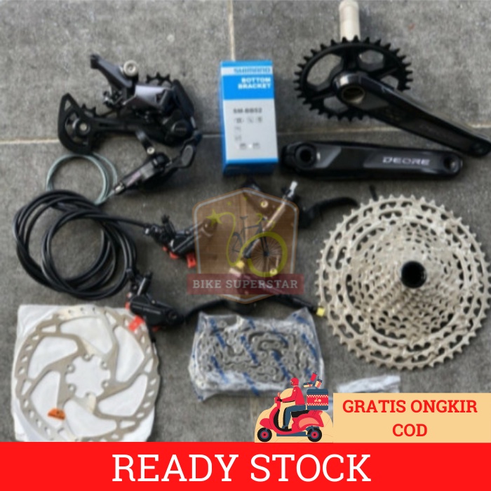 Jual Groupset Sepeda Shimano Deore M6100 1 x 12 Speed 2 Piston | Shopee Indonesia