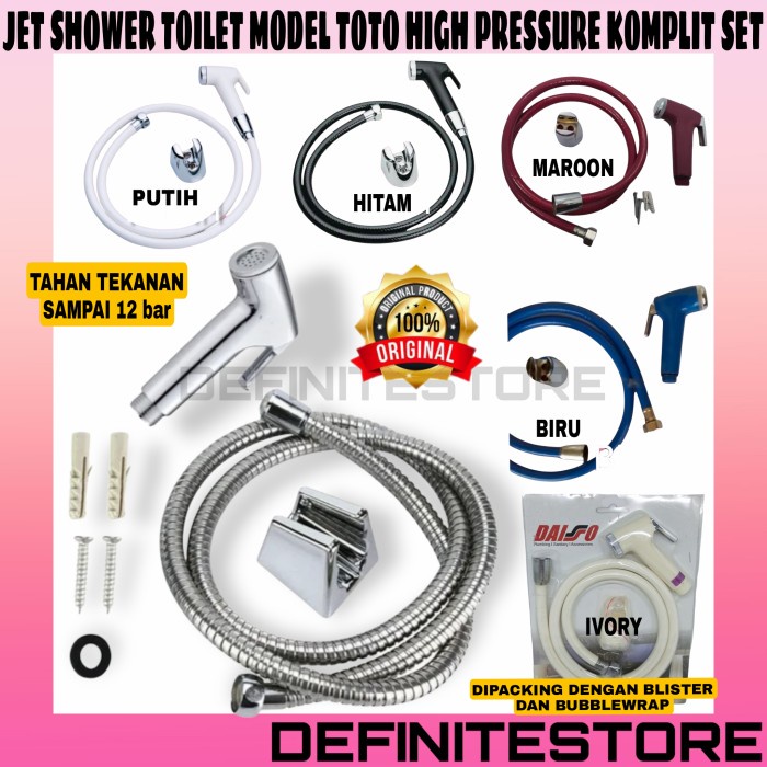Jual new JET SHOWER SPRAY TOILET CHROME MODEL TOTO HIGH PRESSURE ...