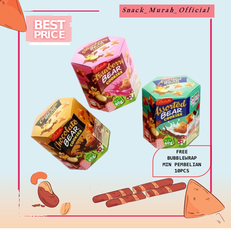 Jual BISKITOP BEAR COOKIES 80G Snack Murah Jajanan Keluarga Anak ...