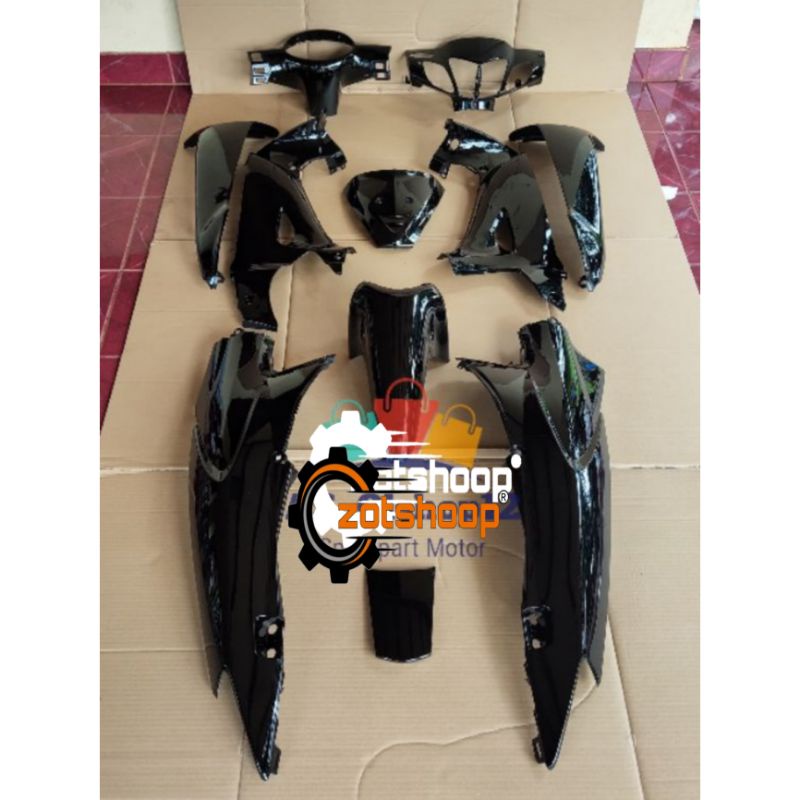 Jual FULL BODY HALUS KARISMA X / KARISMA D 125 WARNA HITAM SILVER BIRU ...