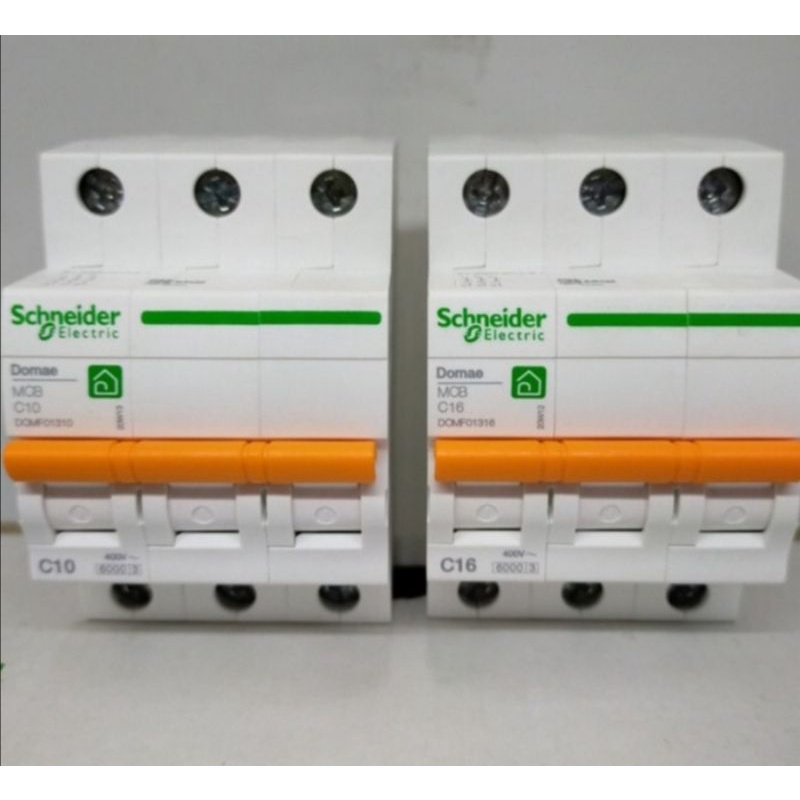 Jual MCB Domae 6KA 3Phase 6A 10A 16A 20A 25a Schneider | Shopee Indonesia