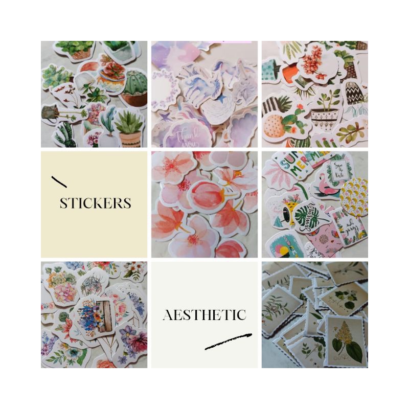 Jual Sticker aesthetic die cut | Shopee Indonesia
