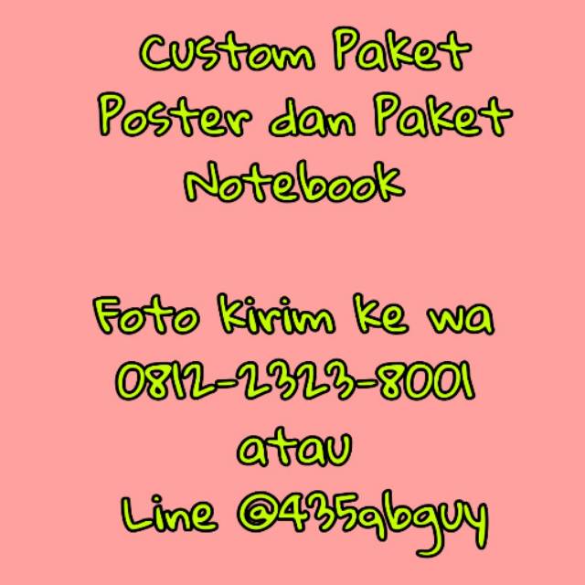 Jual Custom Paket Poster dan Paket Notebook | Shopee Indonesia