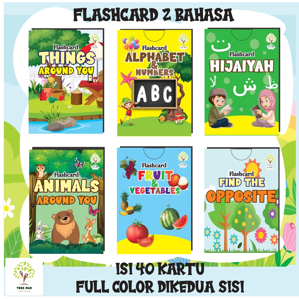 Jual TERMURAH FLASHCARD Hewan / Flashcard benda / Flashcard Lawan kata ...