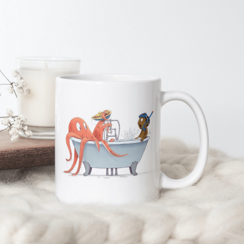 Jual mug custom lucu bath time (1).png | Shopee Indonesia