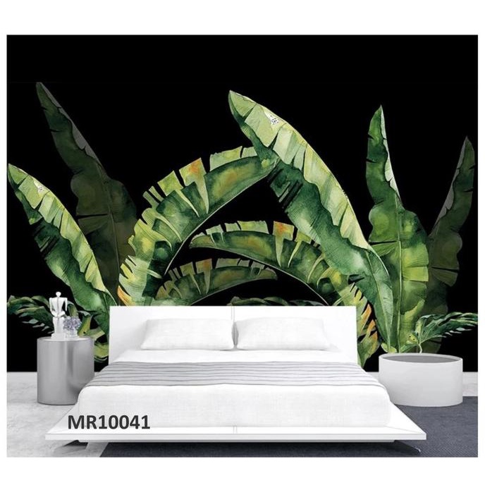 Jual Photowall Mural Dinding 3d Wallpaper Mural Daun Hijau Natural Alam