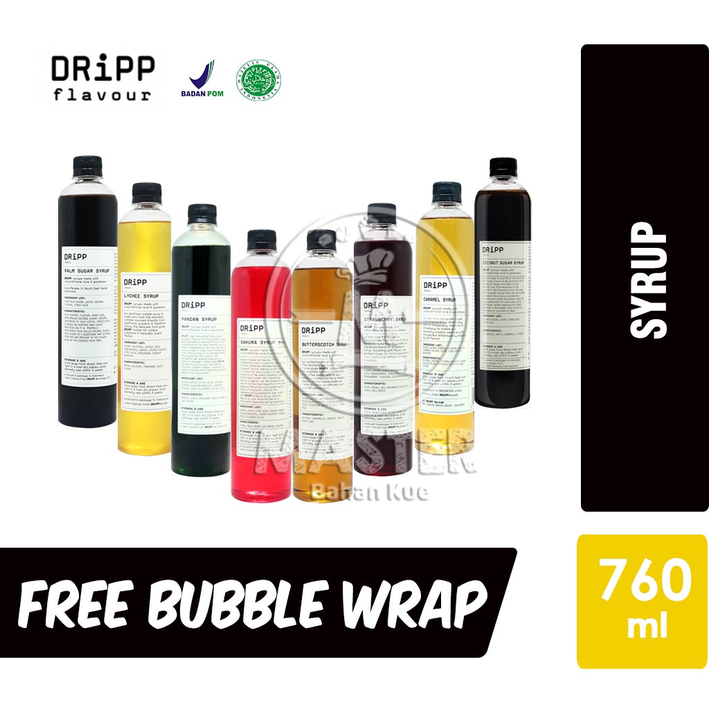 Jual DRiPP Syrup All Variant / Sirup Minuman Cafe [Botol 760ml ...