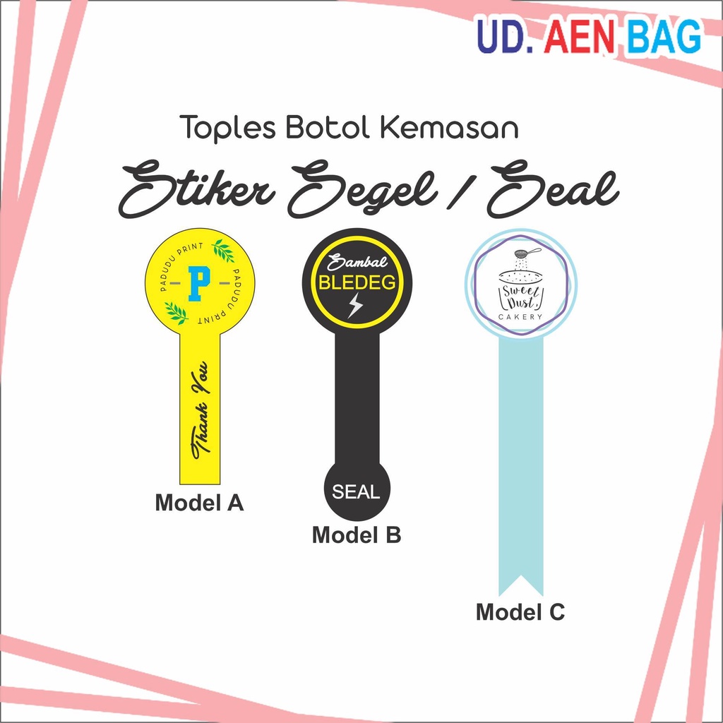 Jual STIKER LABEL TOPLES SEAL BOTOL STIKER LIDAH SEGEL MAKANAN MINUMAN ...