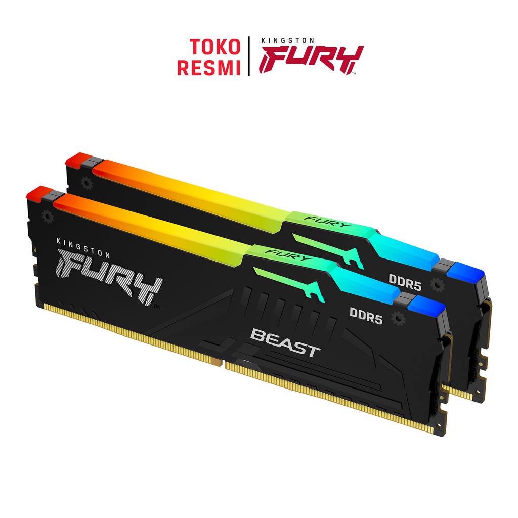 Jual Kingston FURY BEAST Seri Tangguh RAM DIMM 64GB 5200MHz DDR5 (Kit ...