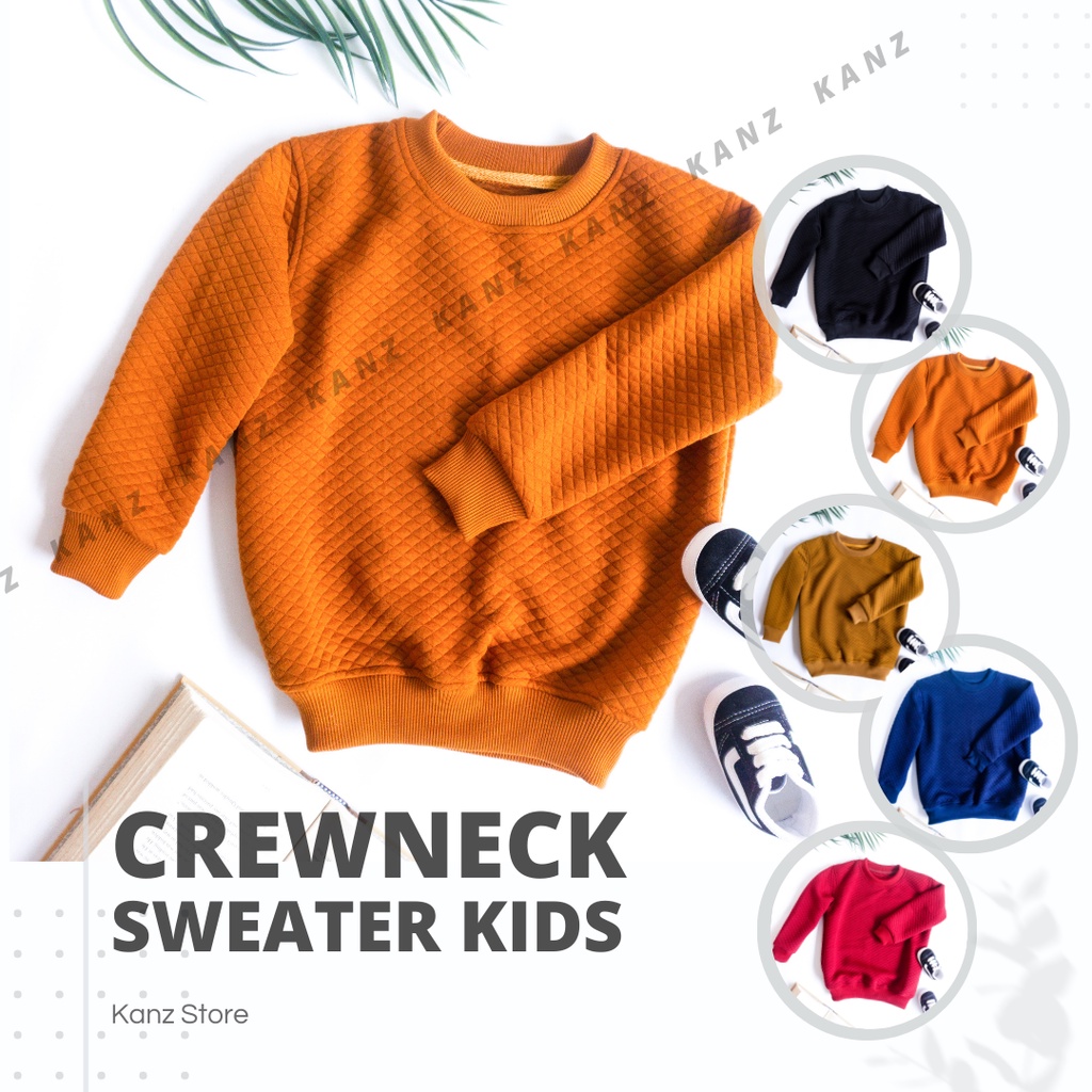Jual Crewneck Sweater | Sweater Bayi / Anak Usia 3 bulan - 8 tahun ...