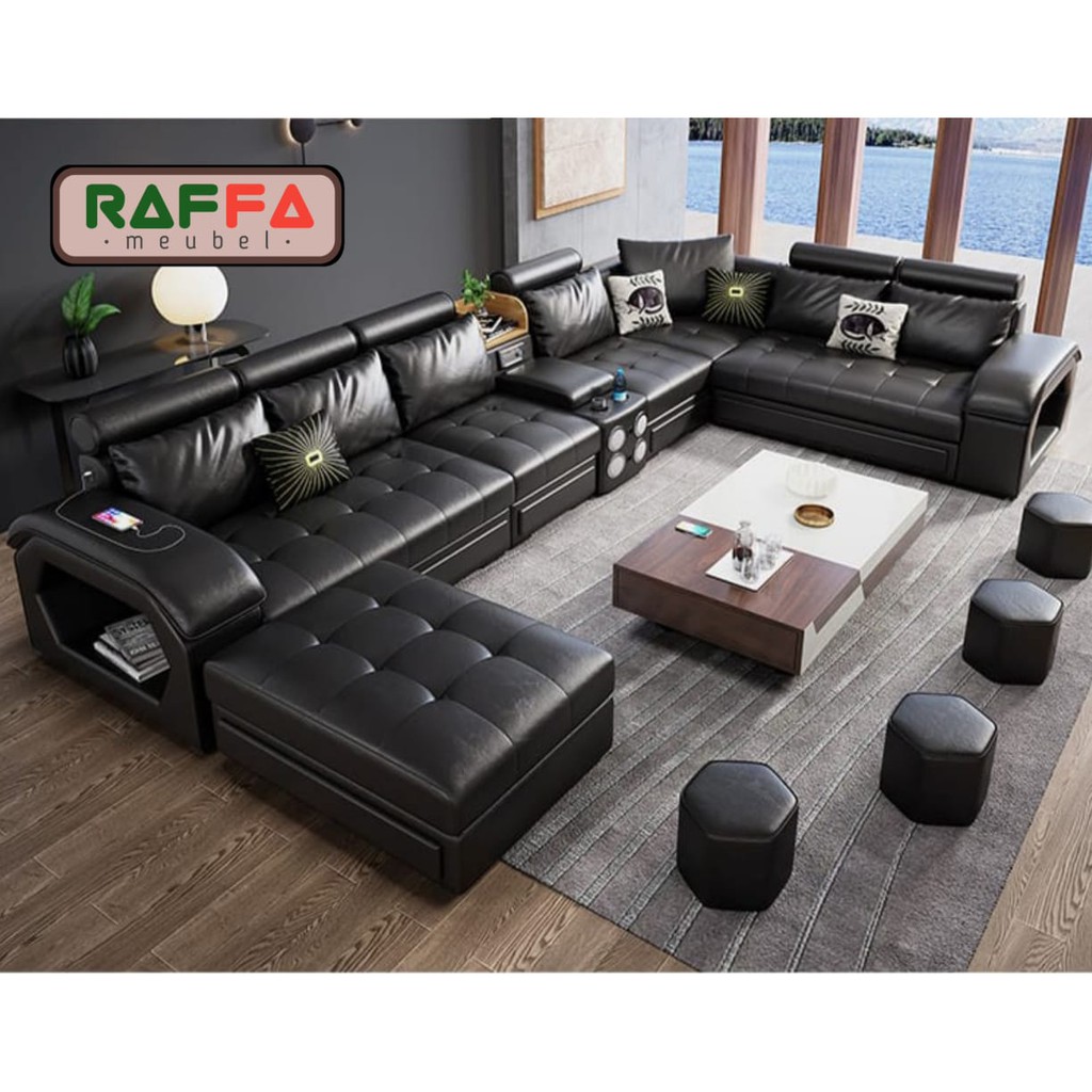 Jual U04 RAFFA MEUBEL - BEST SELLER!!! Sofa Leter U - Living Room - Sofa Ruang Keluarga / - Sofa ...